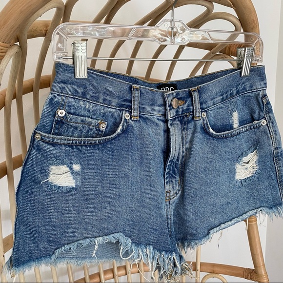 BDG | Shorts | Uo Bdg High Rise Cheeky Distressed Denim Shorts | Poshmark